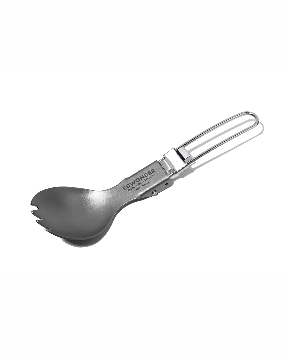 Compact Pure Titanium Folding Spork