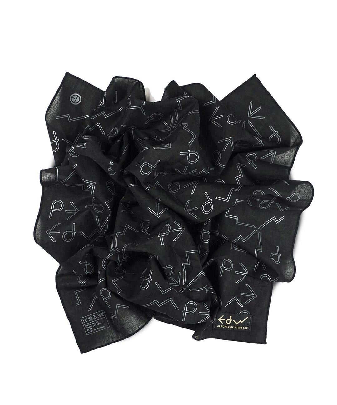 Multi-use EdW Cotton Square Scarf